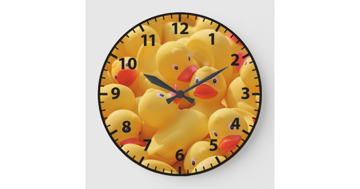 Rubber Ducky Kid's Bathroom Wall Clock | Zazzle