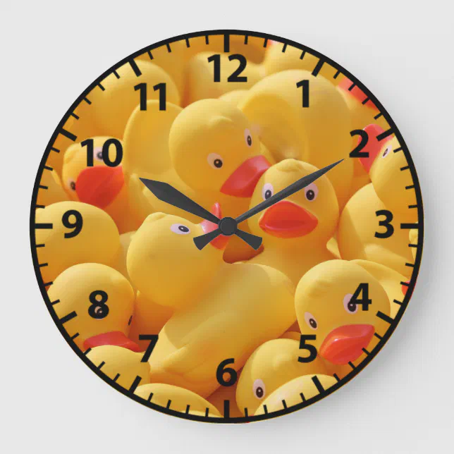 Rubber Ducky Kid's Bathroom Wall Clock | Zazzle