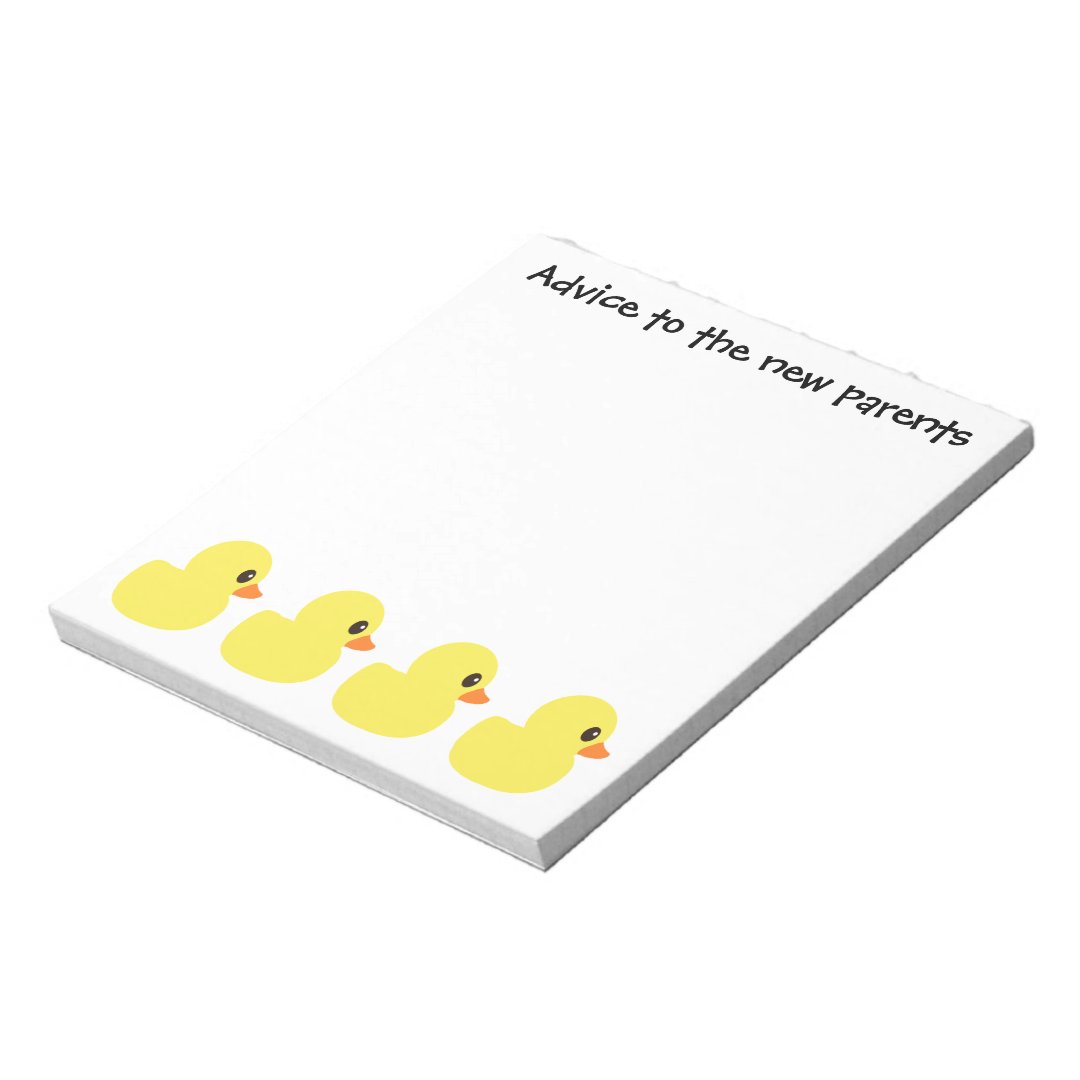 "Rubber Ducky" Notepad | Zazzle