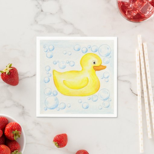 Rubber Ducky paper napkin | Zazzle