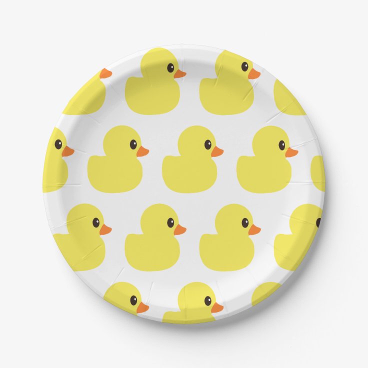 "Rubber Ducky" Paper Plates | Zazzle
