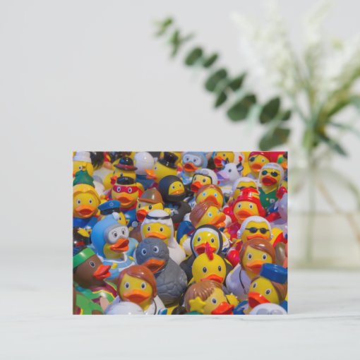 Rubber Ducky Parade Postcard | Zazzle