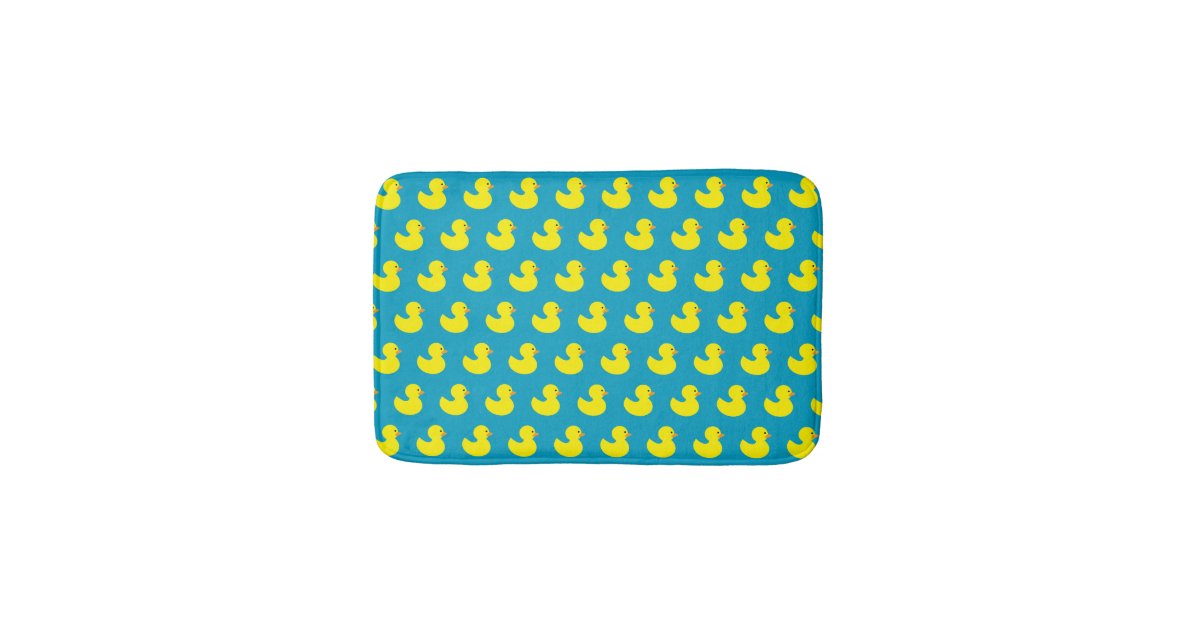 Rubber Ducky Pattern Bath Mat | Zazzle