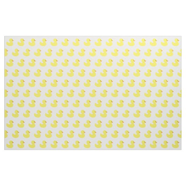 Cute Rubber Duck Pattern Fabric Zazzle