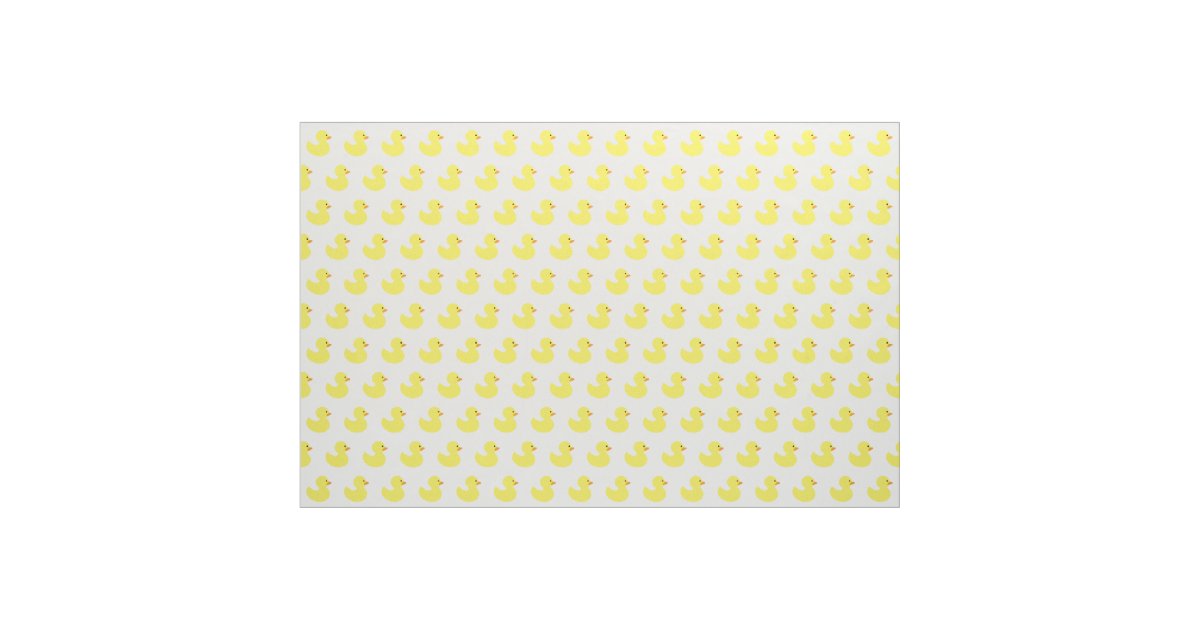 Rubber Ducky Pattern Fabric | Zazzle