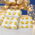 Rubber Ducky Pink or Blue Wrapping Paper | Zazzle