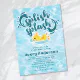 Rubber Ducky Splish Splash Baby Shower Invitation | Zazzle