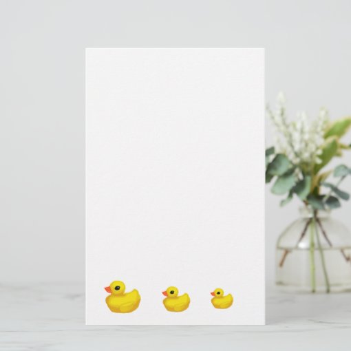 Rubber Ducky Stationary Stationery | Zazzle
