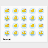 Rubber Ducky Sticker Template | Zazzle