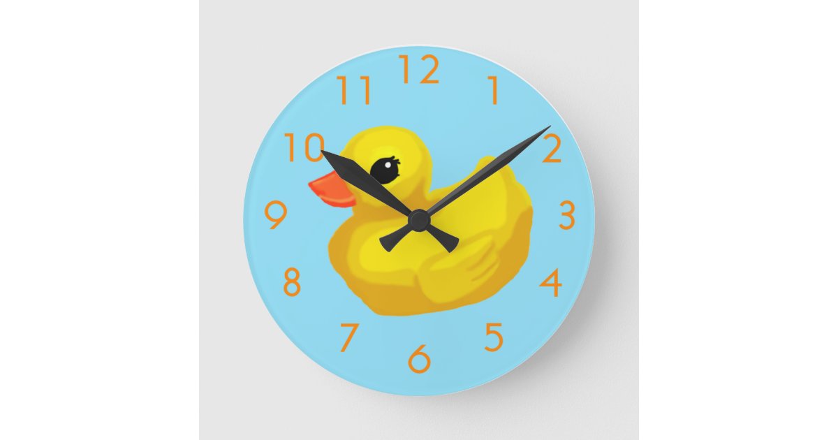 Rubber Ducky Wall Clock | Zazzle