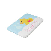 Rubber Ducky With Pink Heart Bath Mat | Zazzle