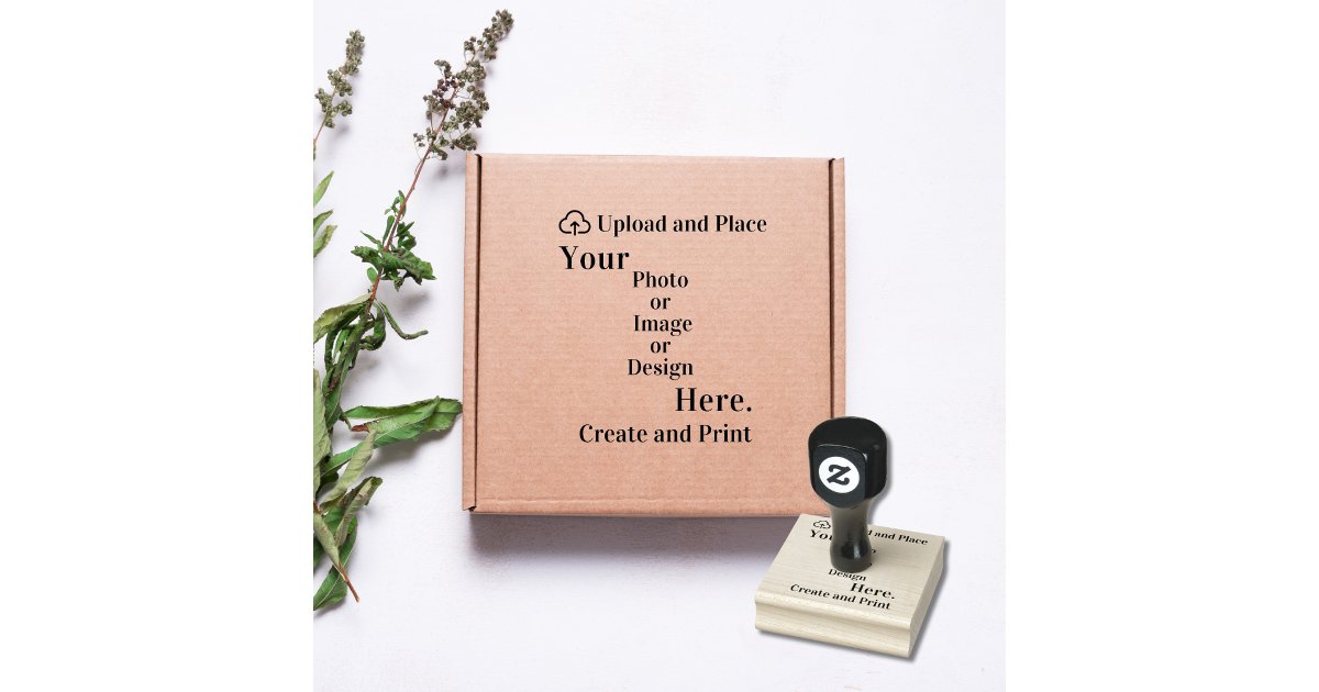 Rubber Stamp Custom Design Template | Zazzle