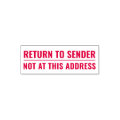 Rubber Stamp Return to Sender Not at Address | Zazzle