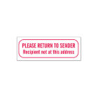 Rubber Stamp Return to Sender Not at this Address | Zazzle