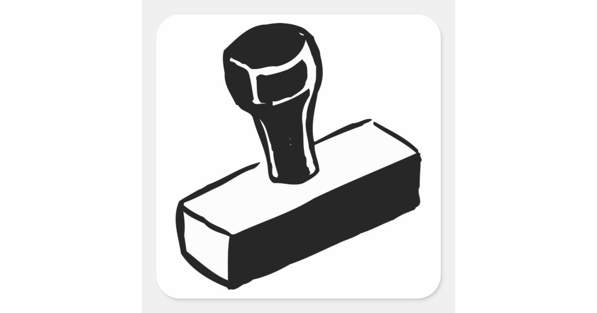 Rubber Stamp Stickers | Zazzle