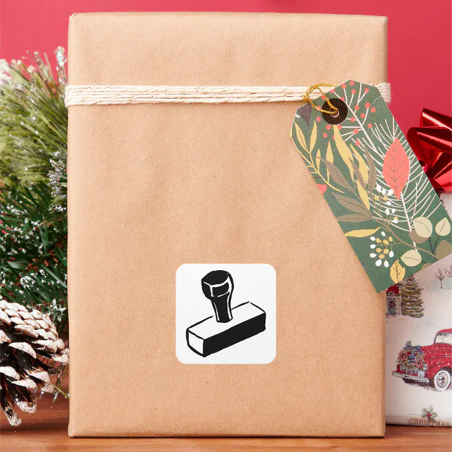 Rubber Stamp Stickers | Zazzle