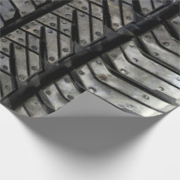 Rubber Tire Style Automotive Texture Wrapping Paper | Zazzle