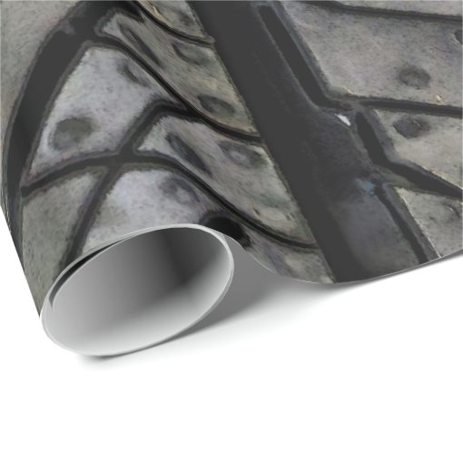 Rubber Tire Thread Automotive Style Decor Wrapping Paper | Zazzle