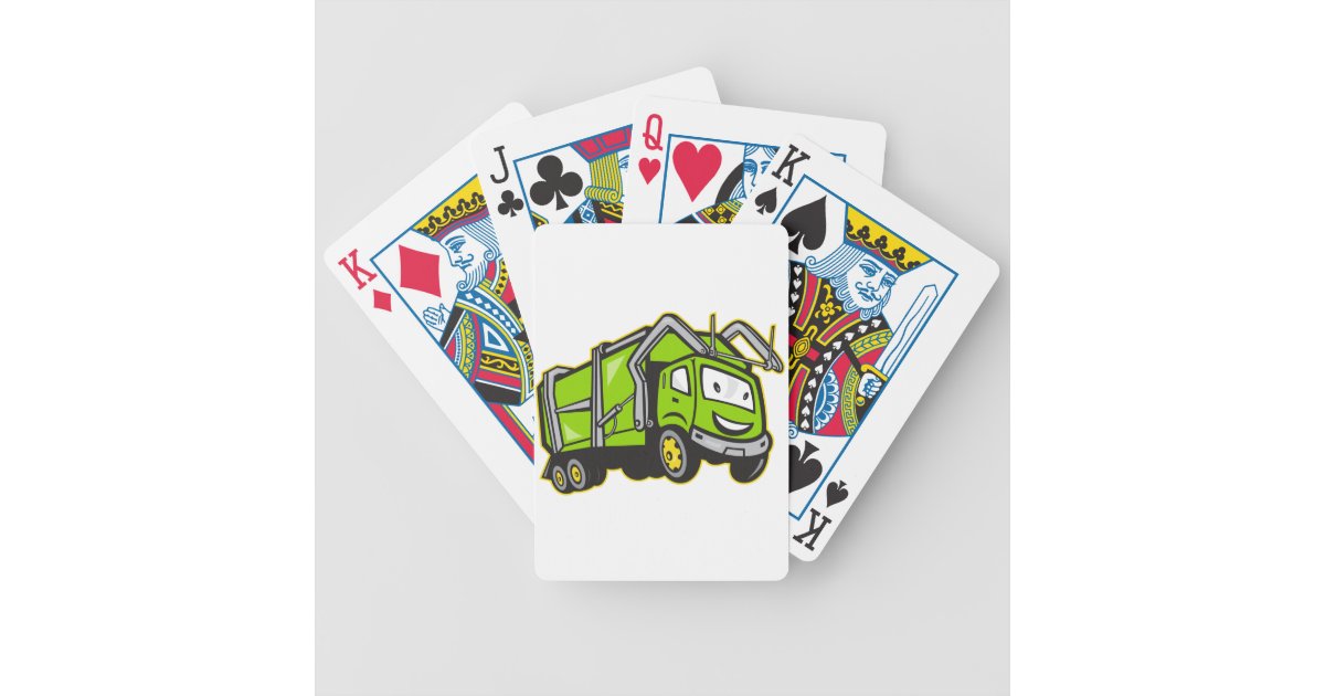 Rubbish Truck Playing Cards | Zazzle.com