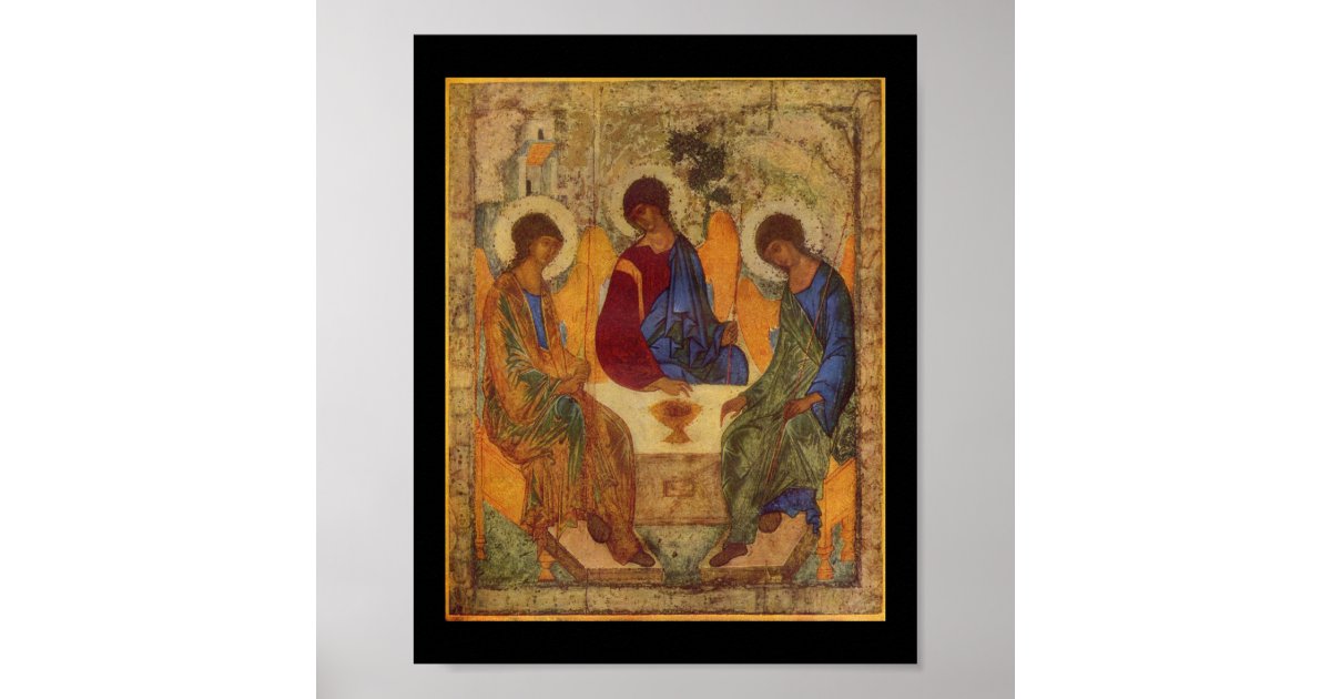 Rublev Trinity at the Table Poster | Zazzle