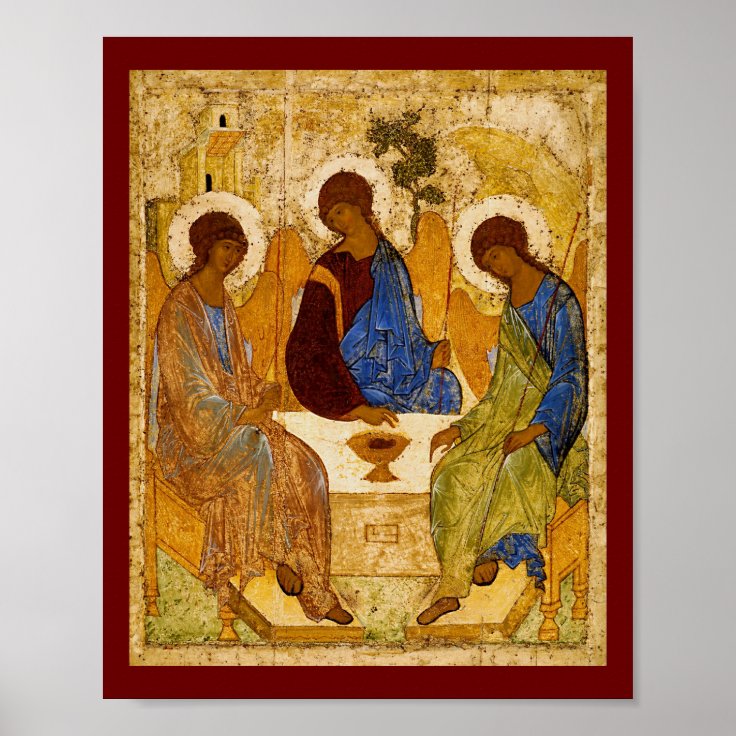 Rublev Trinity at the Table Poster | Zazzle