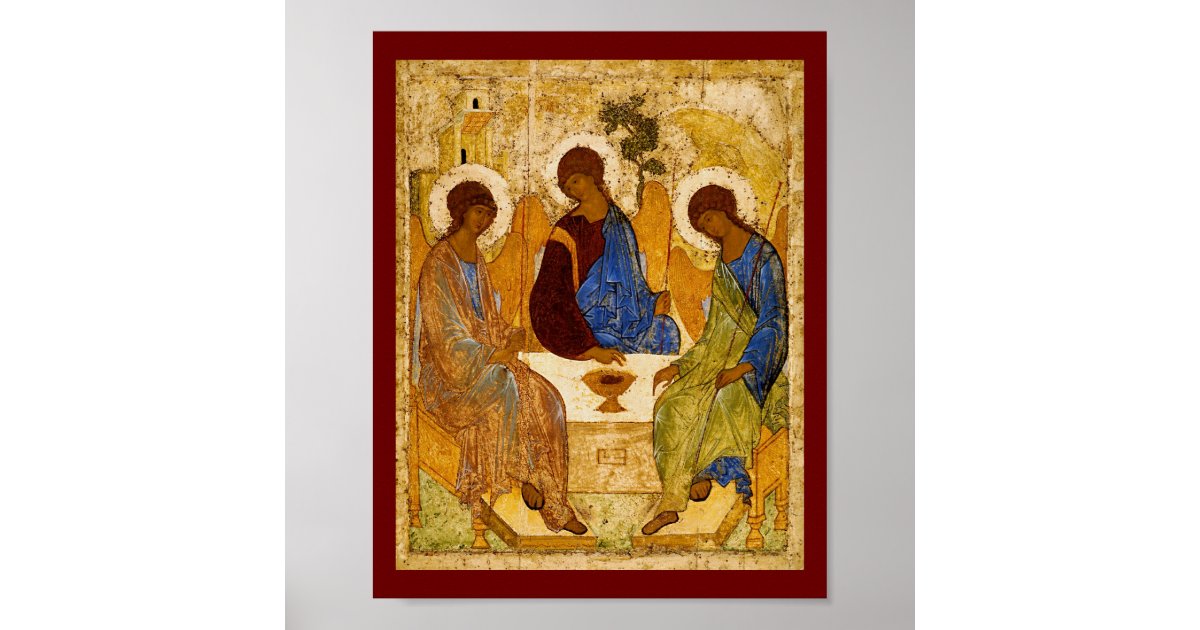 Rublev Trinity at the Table Poster | Zazzle