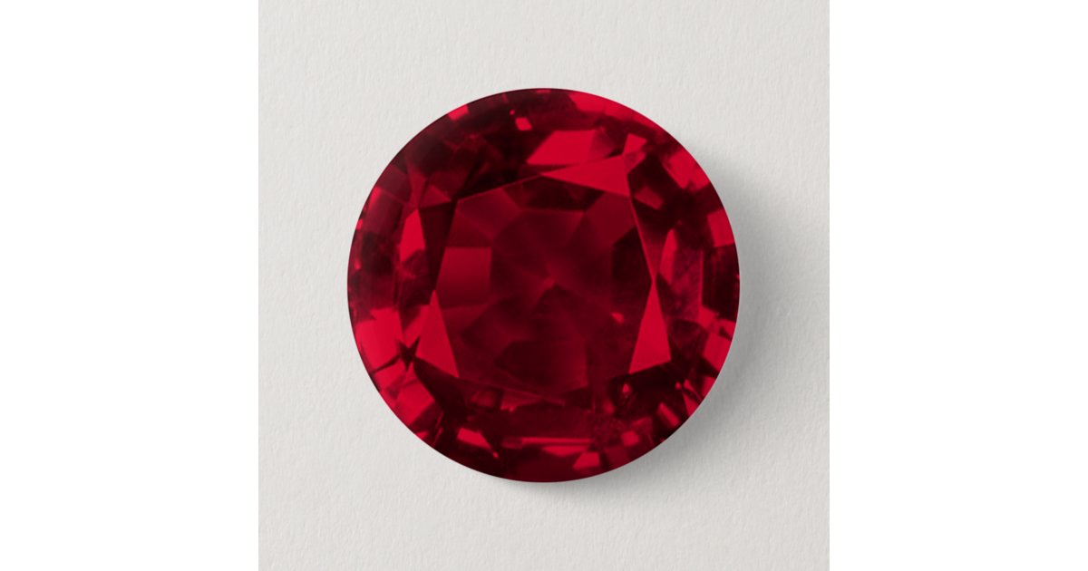 Ruby 1 button | Zazzle