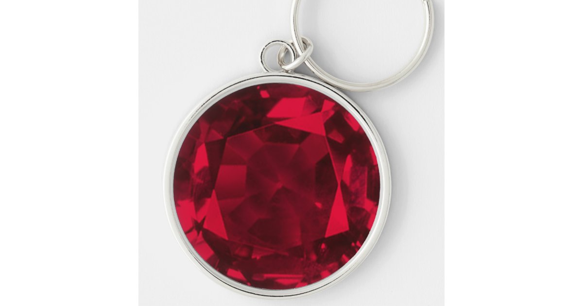 Ruby 1 keychain | Zazzle.com