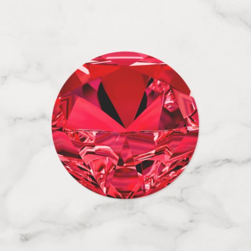 Ruby 40th Wedding Anniversary Table Decorations Confetti | Zazzle