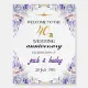 Ruby Anniversary Celebration Welcome Poster | Zazzle