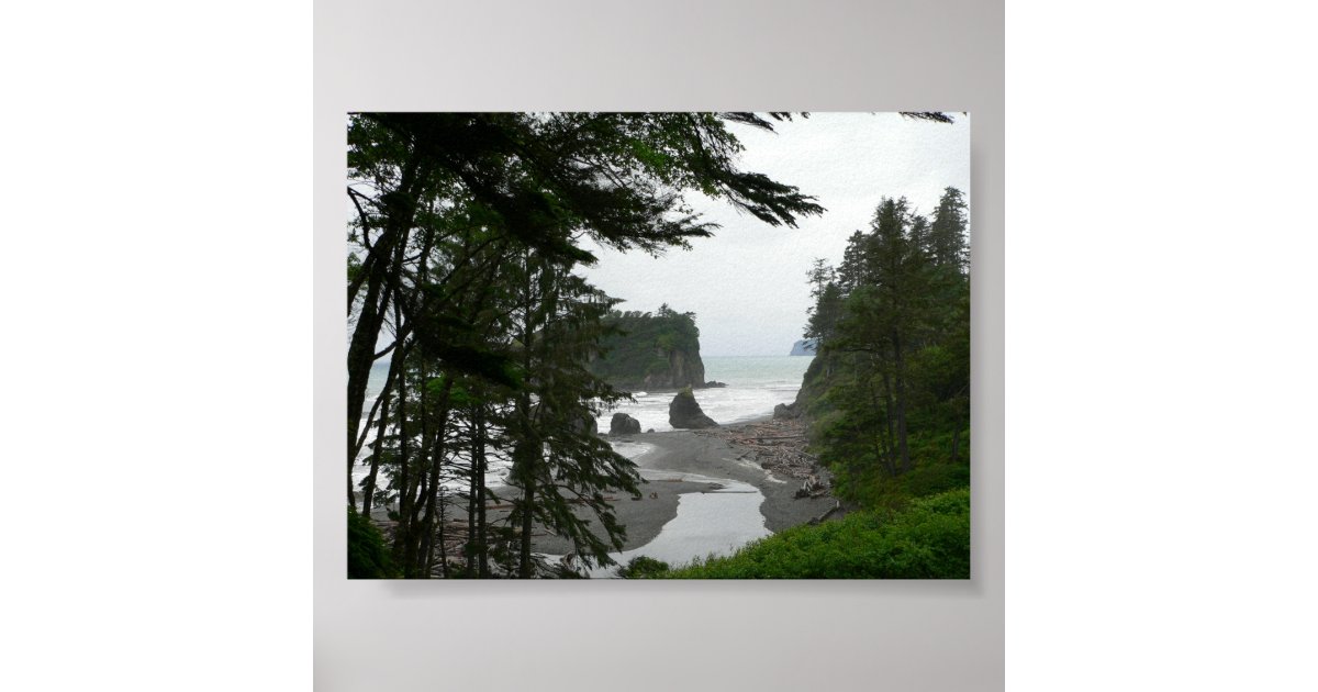 Ruby Beach Poster | Zazzle