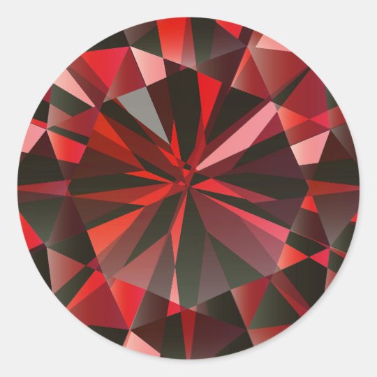 Ruby Classic Round Sticker | Zazzle.com