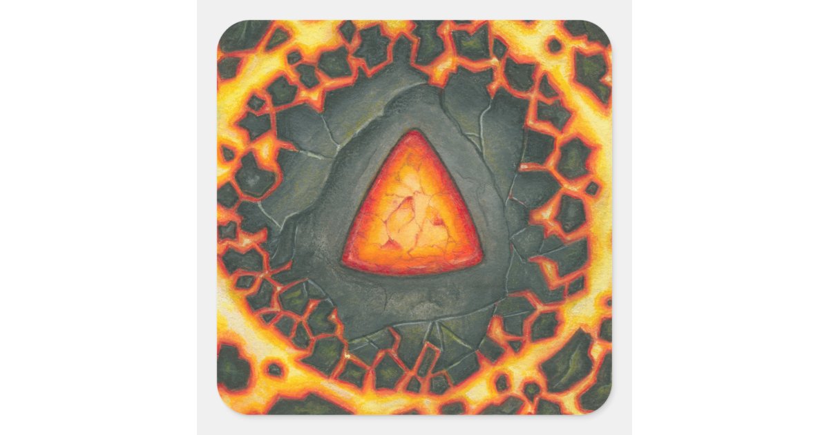 Ruby Core Square Sticker | Zazzle