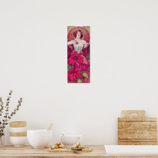 Ruby (Four Jewels), Alphonse Mucha Poster | Zazzle