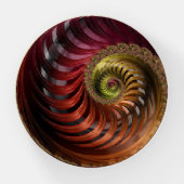 Ruby Jeweled Nautilus Snail Shell Fractal Art Paperweight | Zazzle