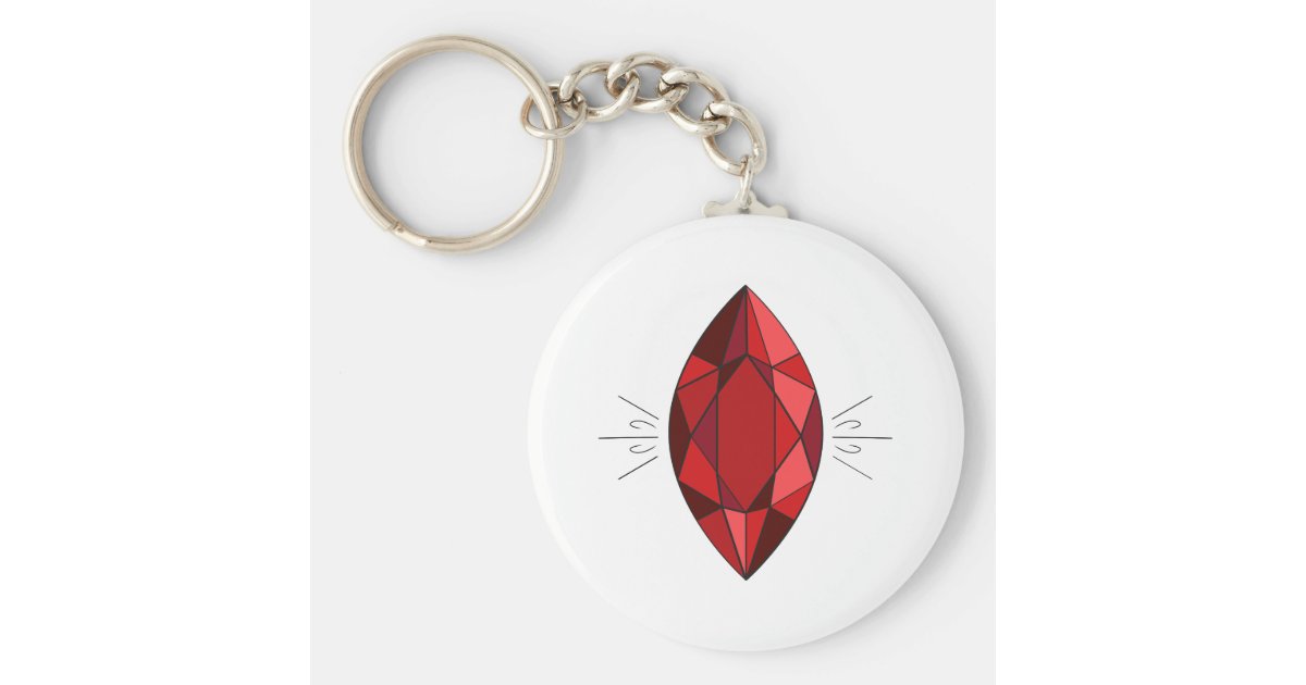 Ruby Keychain | Zazzle.com