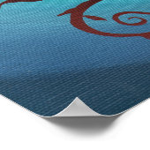 Ruby Mermaid Poster Print | Zazzle