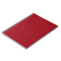 Ruby Red Bold Color Design Notebook | Zazzle