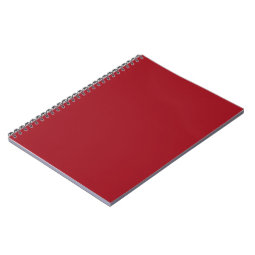 Ruby Red Bold Color Design Notebook | Zazzle