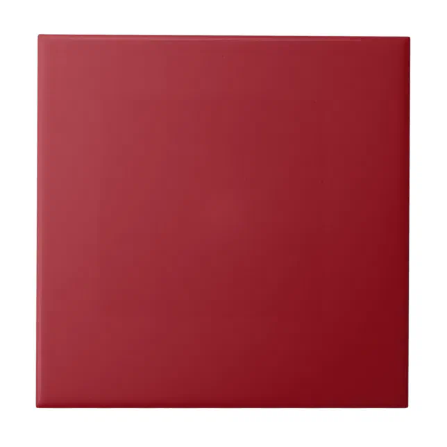 Ruby Red Ceramic Tile | Zazzle