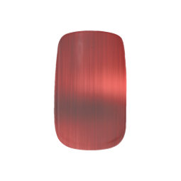 Ruby Red Faux Brushed Metal Minx Nail Art | Zazzle