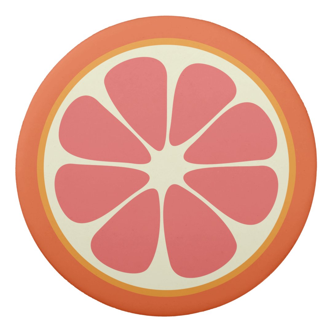 Ruby Red Grapefruit Juicy Sweet Citrus Fruit Slice Eraser | Zazzle