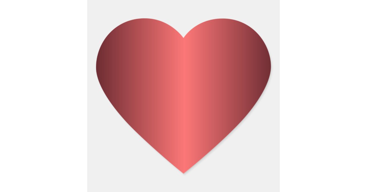 Ruby Red Heart Sticker | Zazzle