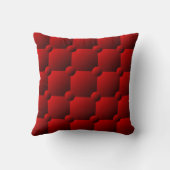 Ruby red quilt pattern throw pillow | Zazzle