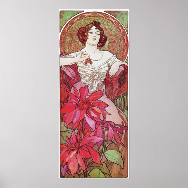 Ruby Red Rose Goddess Poster | Zazzle