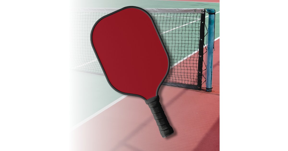 Ruby Red Solid Color | Classic | Elegant Pickleball Paddle | Zazzle