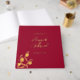 Ruby Red Wedding Foil Guest Book | Zazzle