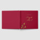 Ruby Red Wedding Foil Guest Book | Zazzle