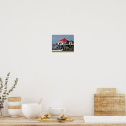 Ruby's Diner Huntington Beach Pier Poster | Zazzle