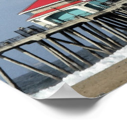 Ruby's Diner Huntington Beach Pier Poster | Zazzle